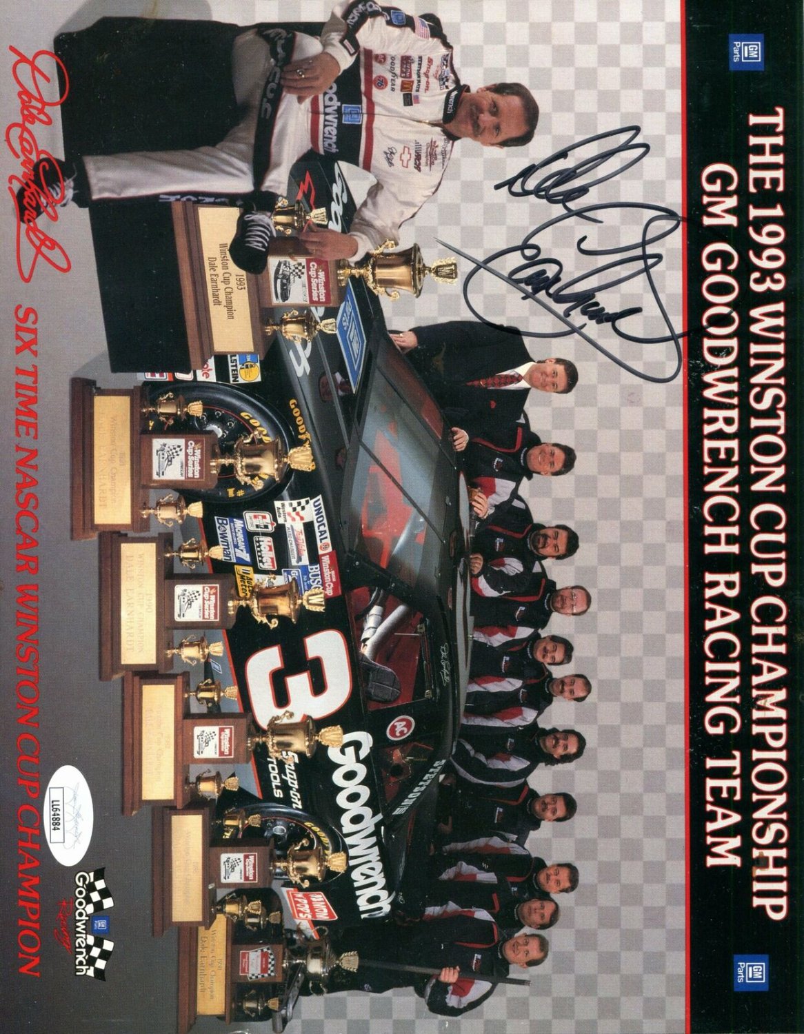 Dale Earnhardt Sr. Autographed Signed 8X10 Photo (JSA)