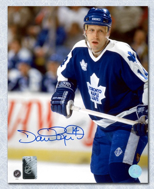 Dave Reid Toronto Maple Leafs Autographed Signed Game Action 8x10 Photo