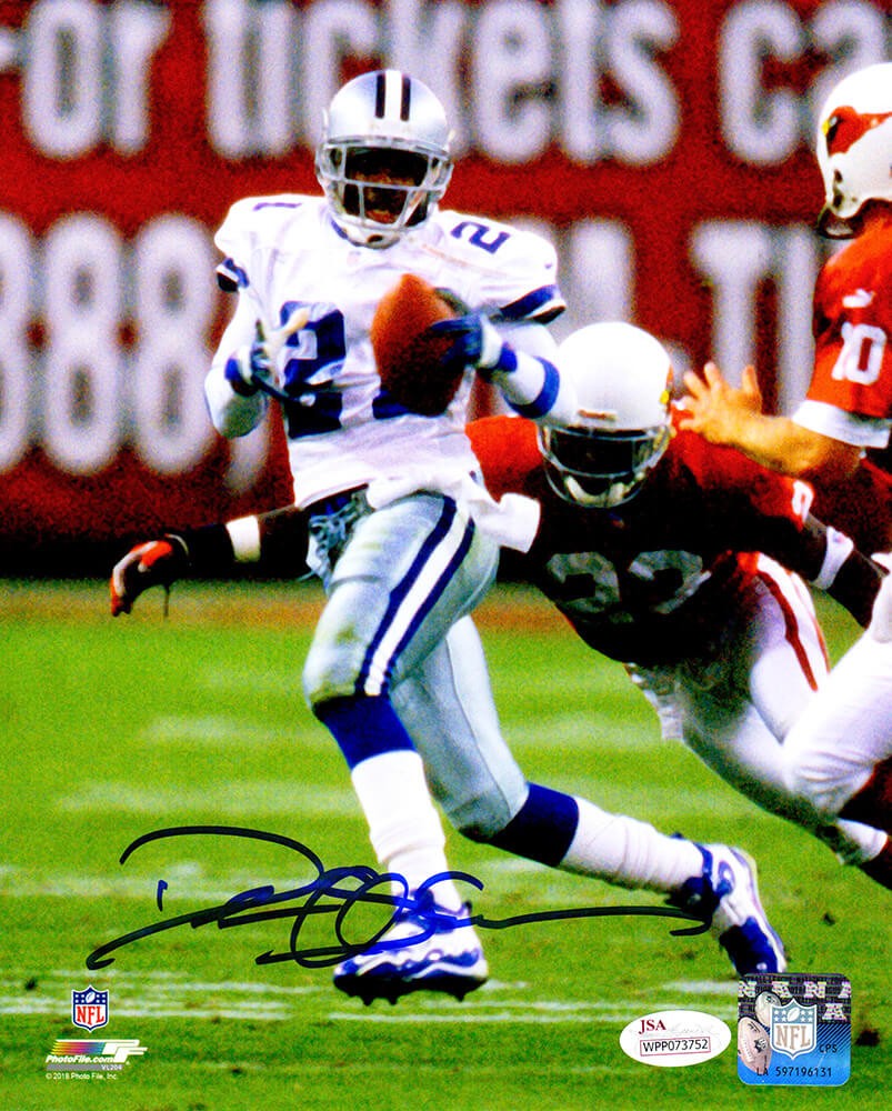 Deion Sanders Autographed Signed Dallas Cowboys Interception 8x10 Photo ...