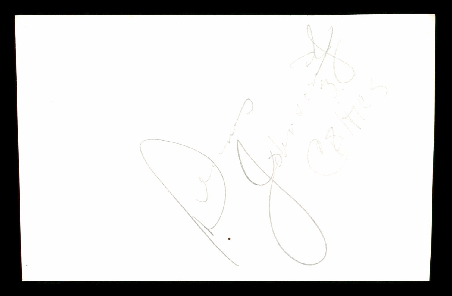 Dennis Johnson Autographed Signed 3.5x5.25 Cut Signature Boston Celtics ...