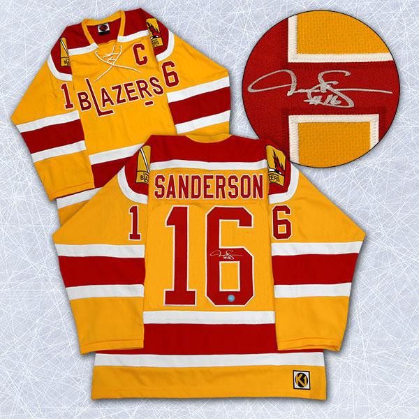 Derek Sanderson Philadelphia Blazers Autographed Signed Vintage WHA Jersey