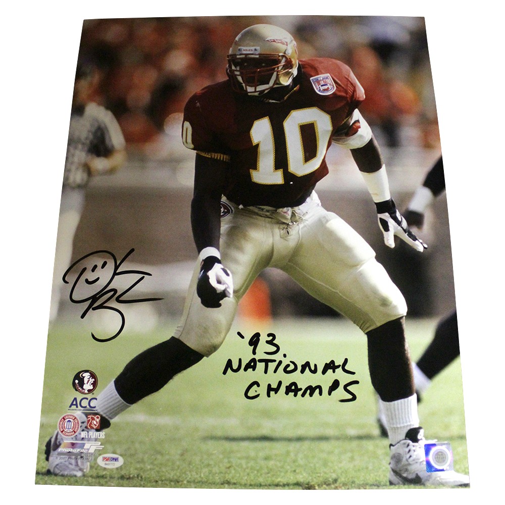Derrick Brooks Autographed Signed 16x20 Photo Florida State Seminoles ...