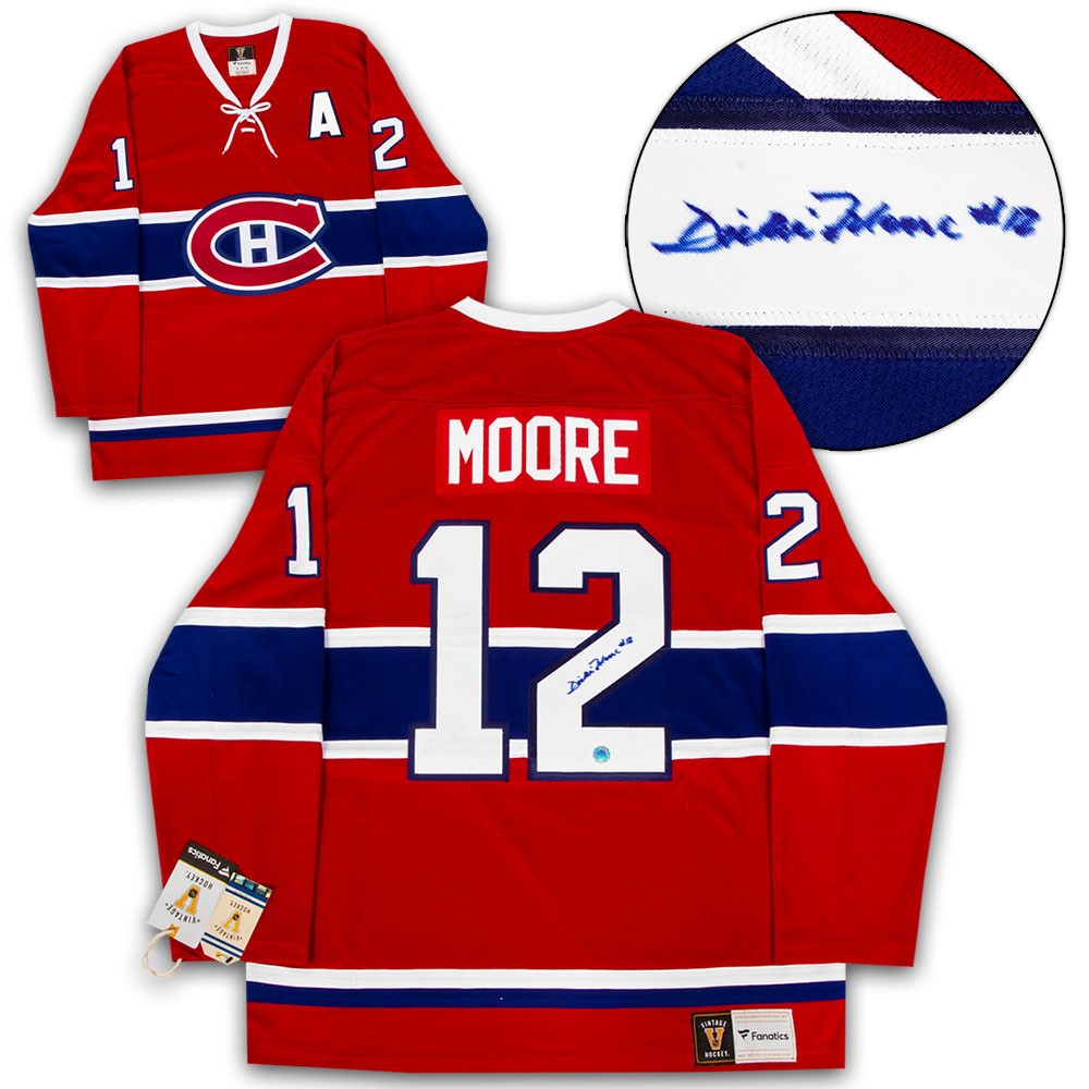 Dickie Moore Montreal Canadians Autographed Signed Memorabilia Fanatics ...