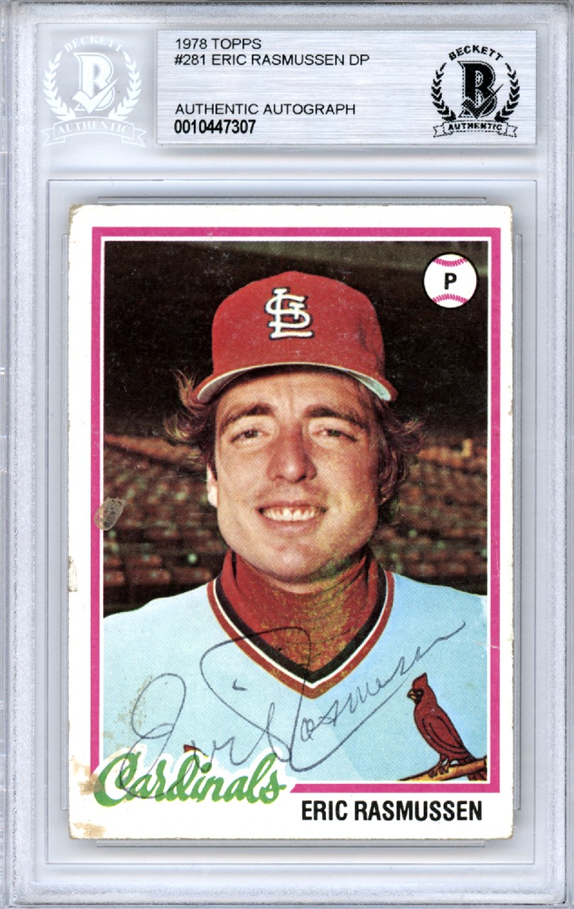 Eric Rasmussen Autographed Signed 1978 Topps Card #281 St. Louis ...