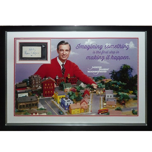 Fred Rogers Autographed Signed Neighborhood Full-Size Tv Poster Deluxe ...