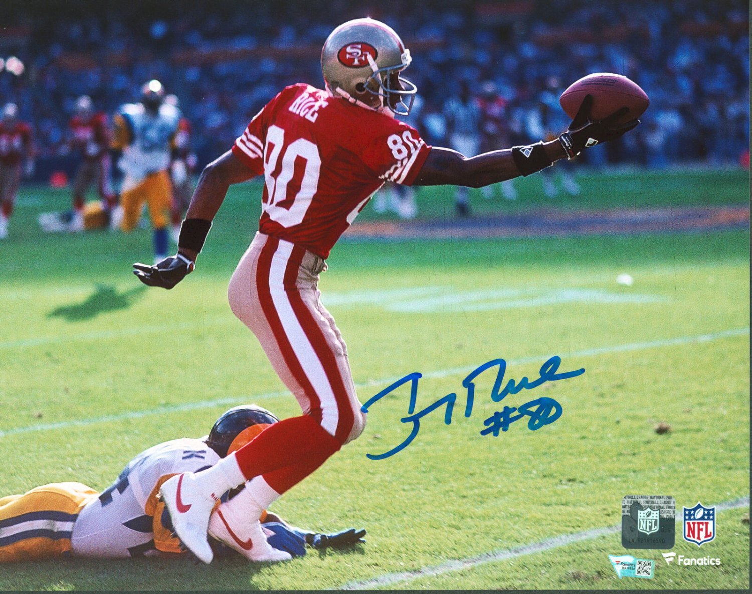 Jerry Rice Autographed Signed 49Ers Authentic 11X14 Horizontal Photo Vs ...