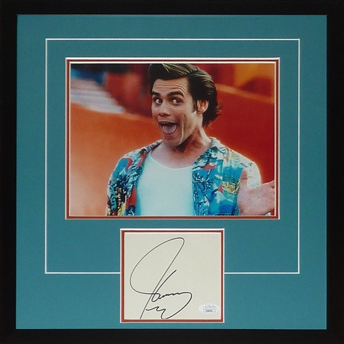 Jim Carrey Autographed Signed Ace Ventura Movie Signature Series Frame ...