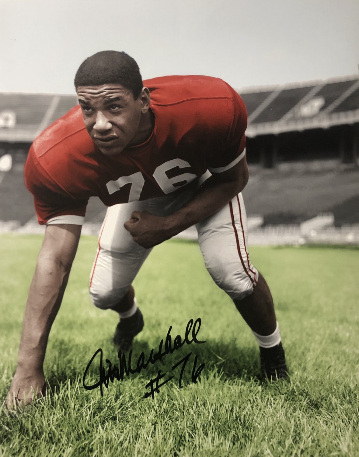 Jim Marshall Ohio State Buckeyes 16-1 16x20 Autographed Signed Photo ...