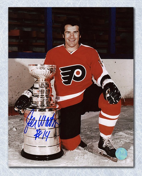 Joe Watson Philadelphia Flyers Autographed Signed Stanley Cup 8x10 Photo