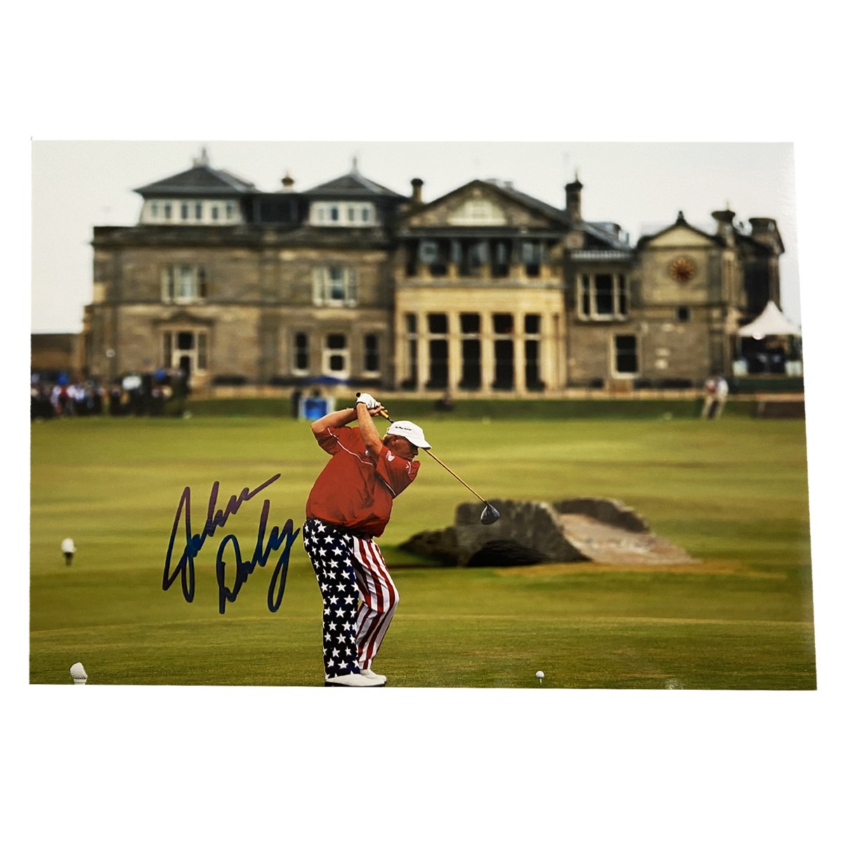 John Daly Autographed Signed 8x10 Photo St. Andrews Shot - JSA Authentic