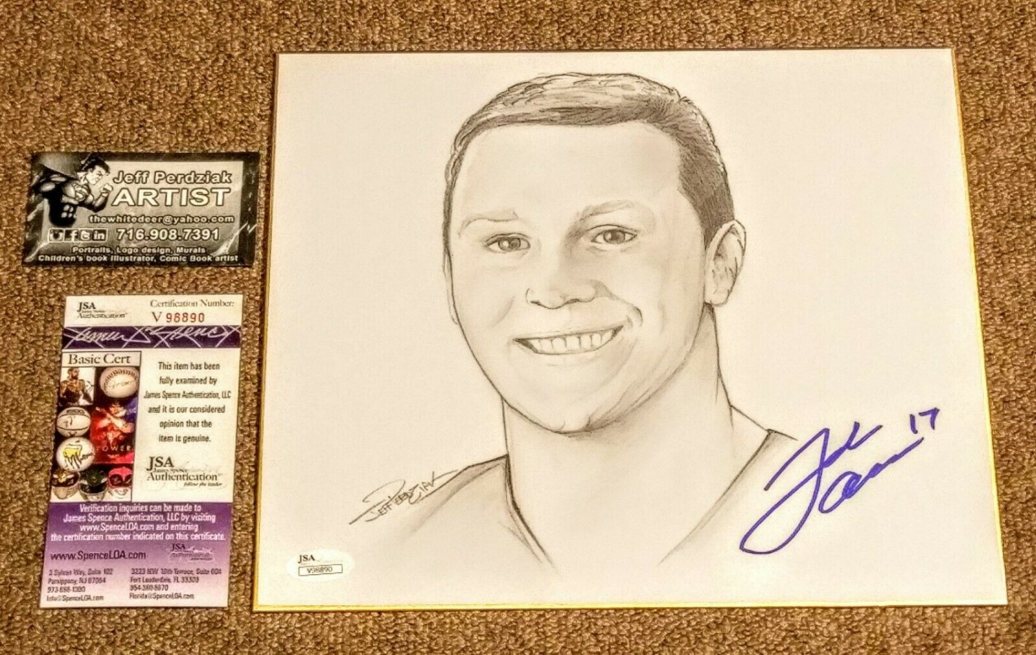 Josh Allen Autographed Signed Autograph Art JSA COA Buffalo Bills ... Josh Allen Autographed Signed Autograph Art JSA COA Buffalo Bills ...