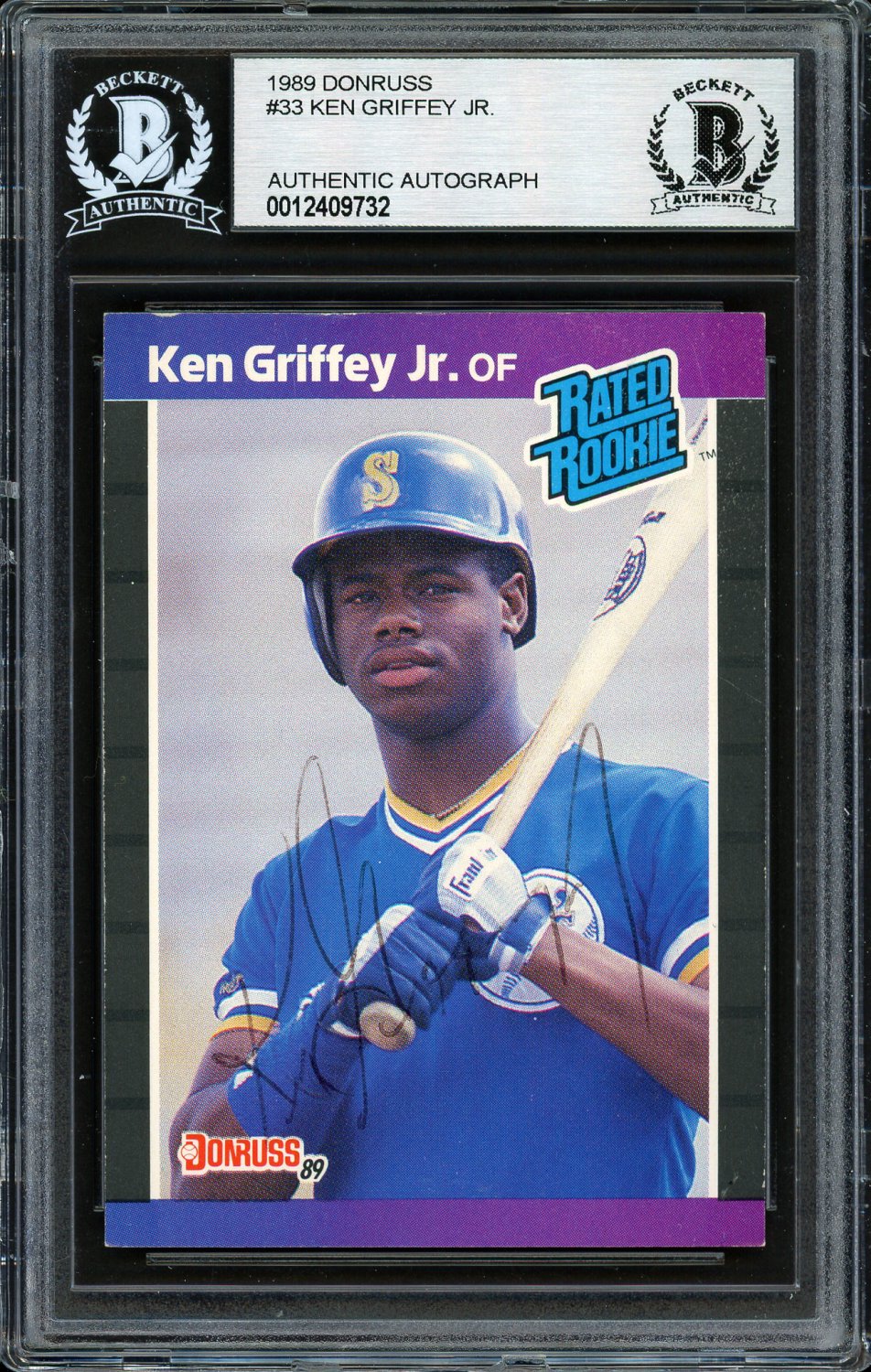 Ken Griffey Jr. Autographed Signed 1989 Donruss Rookie Card #33 Seattle 