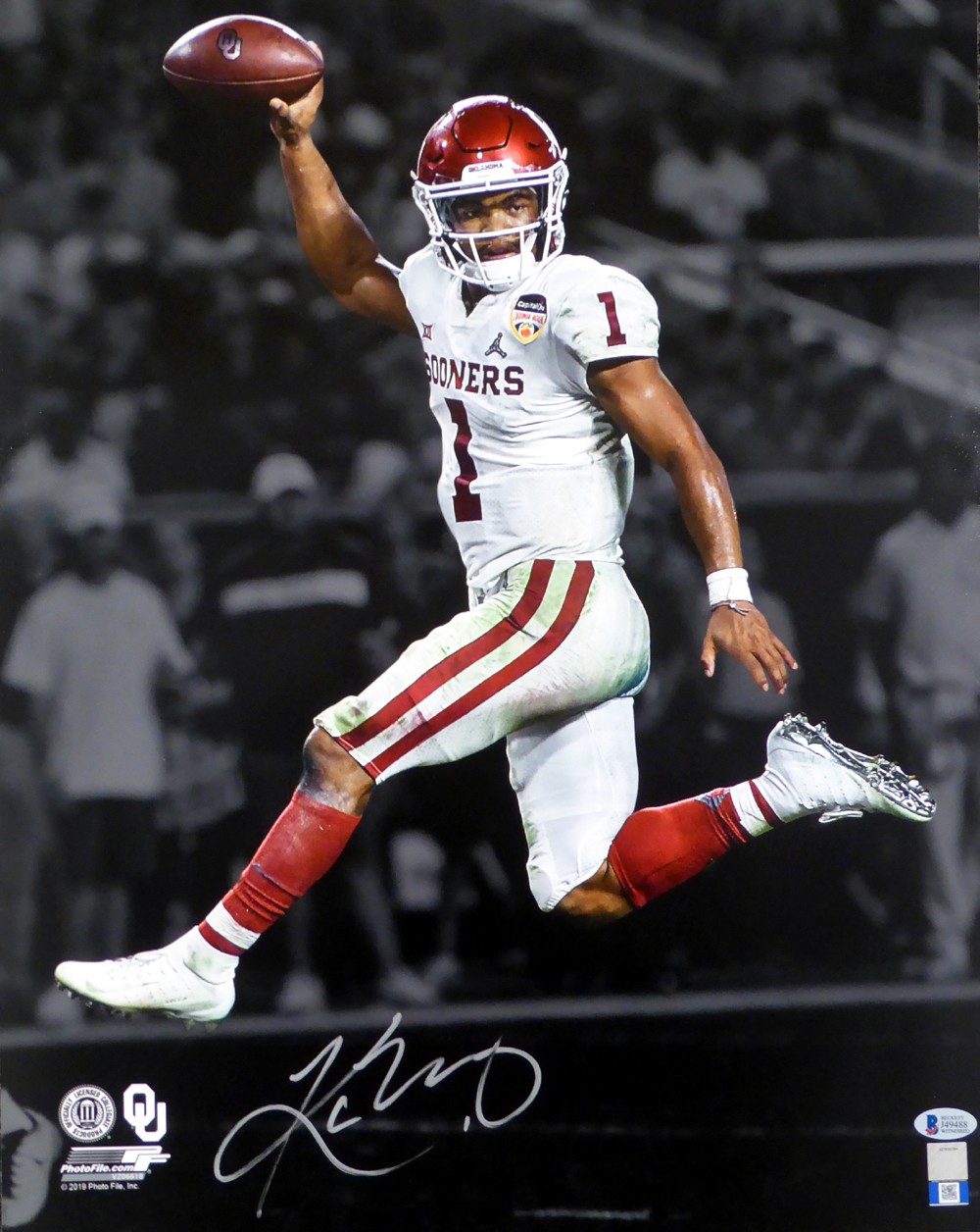 Kyler Murray Autographed Signed 16x20 Photo Oklahoma Sooners - Beckett ...