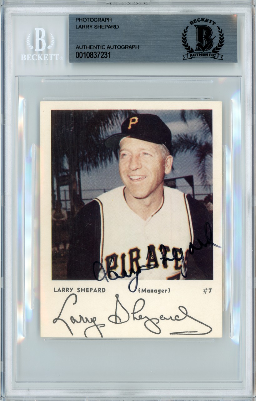 Larry Shepard Autographed Signed 3x4 Team Issue Photo Pittsburgh ...