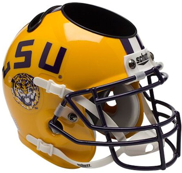 LSU Tigers Miniature Football Helmet Desk Caddy