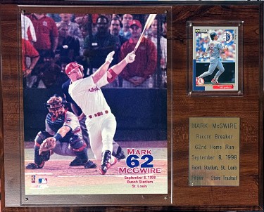 Mark McGwire St. Louis Cardinals Record Breaker 62nd Home Run 8x10 ...