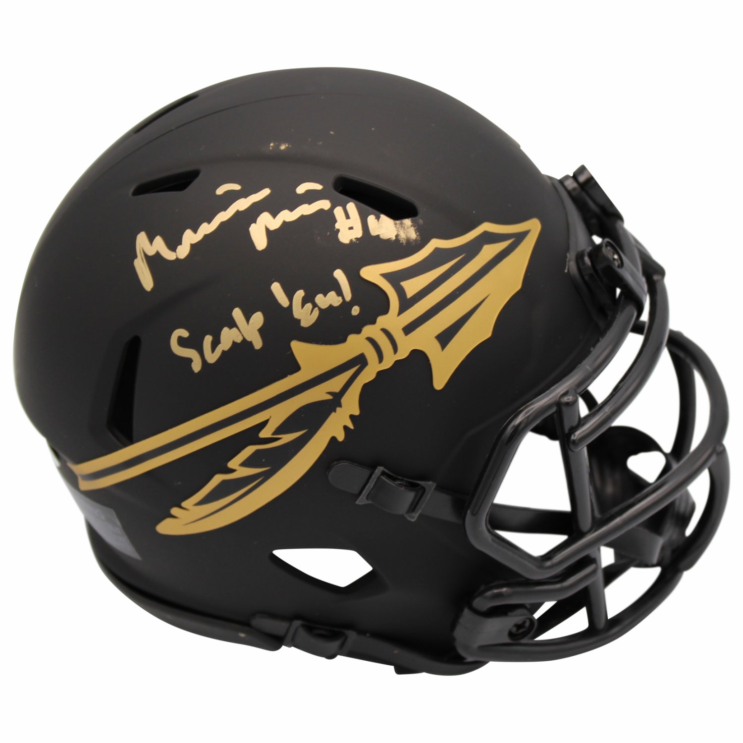 McKenzie Milton Autographed Florida State Seminoles Riddell Speed Black ...