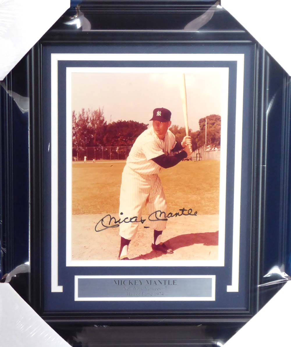 Mickey Mantle Autographed Signed Memorabilia Framed 8x10 Photo New York ... Mickey Mantle Autographed Signed Memorabilia Framed 8x10 Photo New York ...