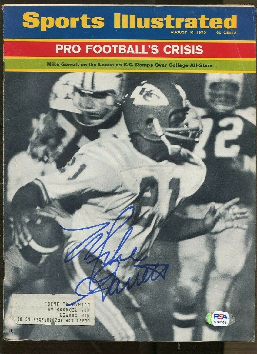 Mike Garrett Autographed Signed 1970 Sports Illustrated 8/10 ...