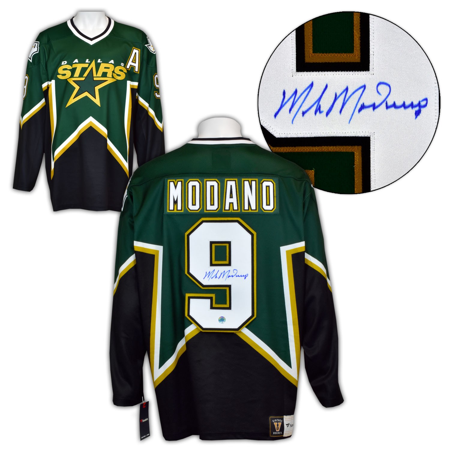 Mike Modano Dallas Stars Autographed Signed Cup Era Fanatics Vintage ...