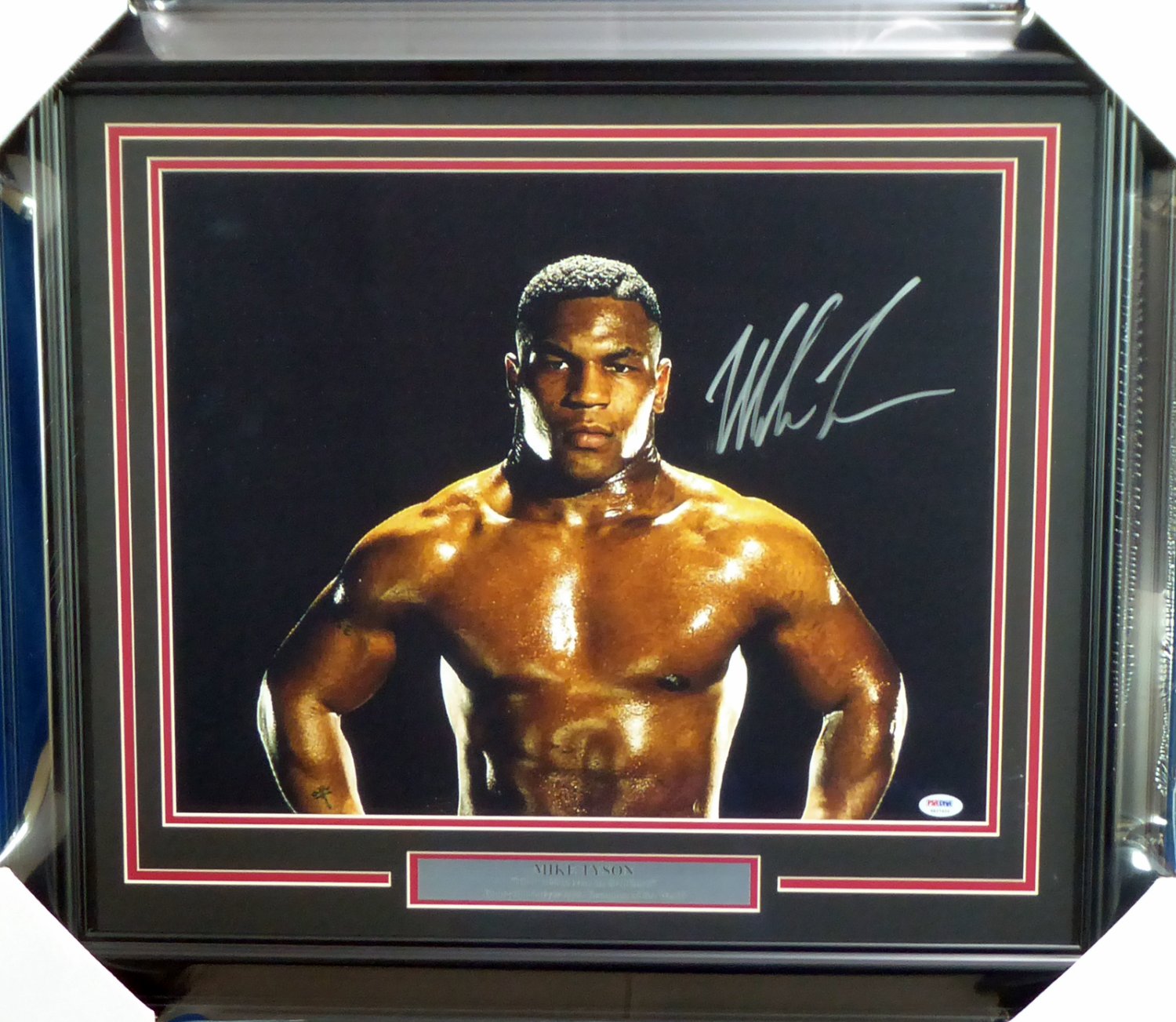 Mike Tyson Autographed Signed Framed 16x20 Photo Psa Dna Stock 177393