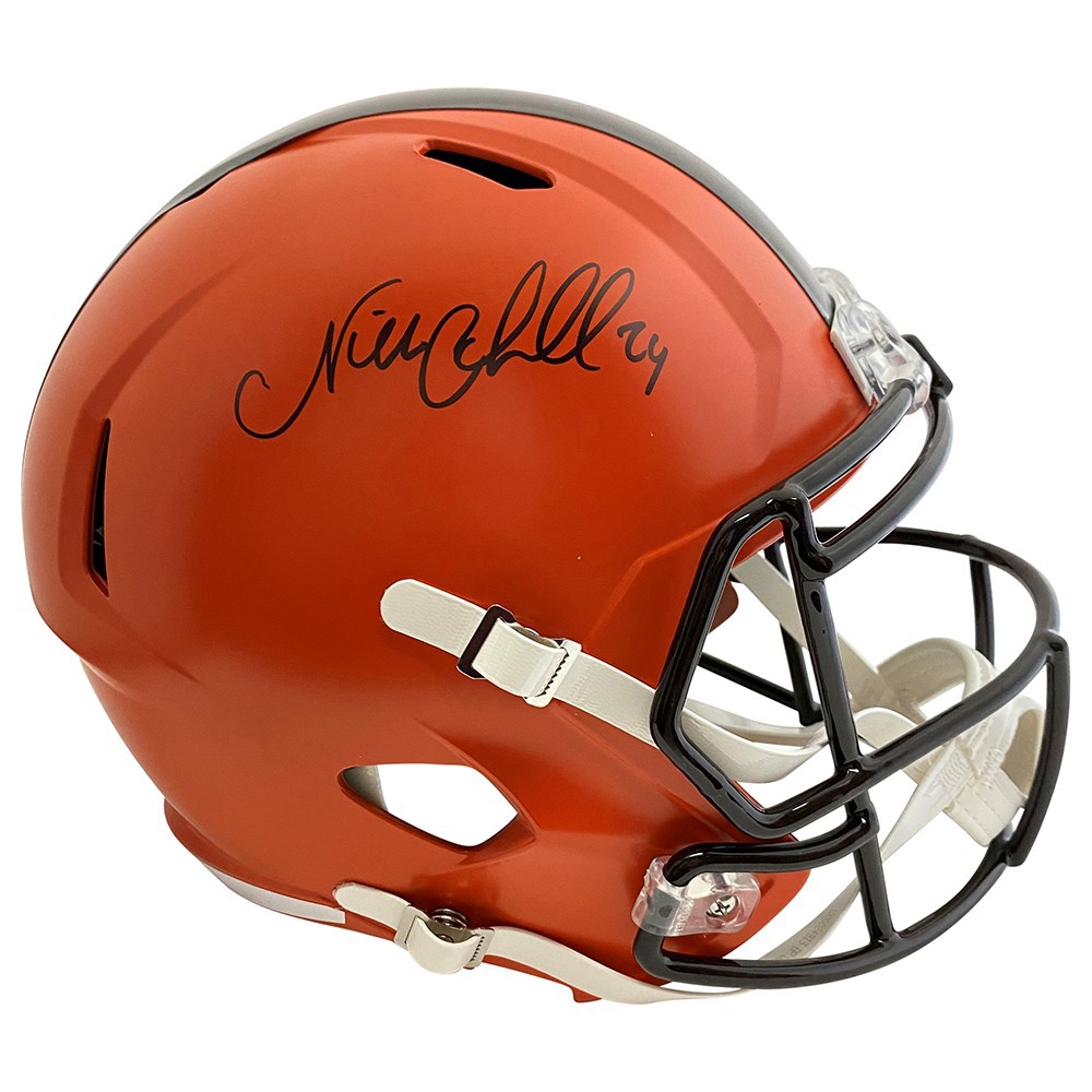 Nick Chubb Cleveland Browns Autographed Signed Speed Replica Helmet ...