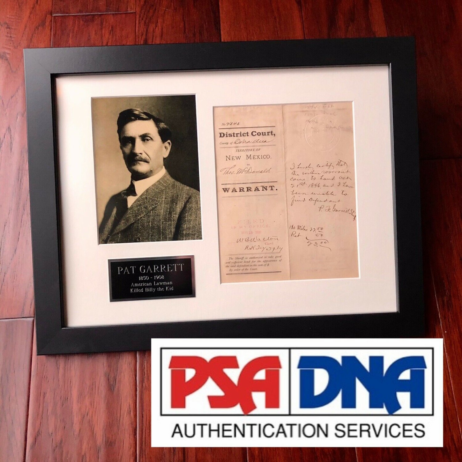Pat Garrett Autographed Signed * PSA/DNA Loa * Autograph Warrant ...