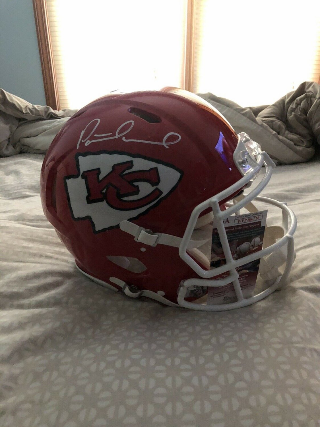 Patrick Mahomes Autographed Signed /Autographed Speed Authentic Helmet JSA