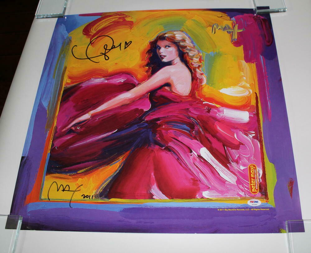 Peter Max Autographed Signed & Taylor Swift Autograph Limited Edition ...