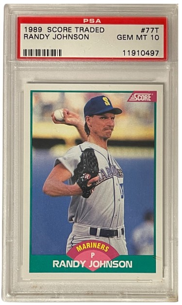 Randy Johnson 1989 Score Traded Rookie Card (RC) #77T- PSA Graded 10 ...