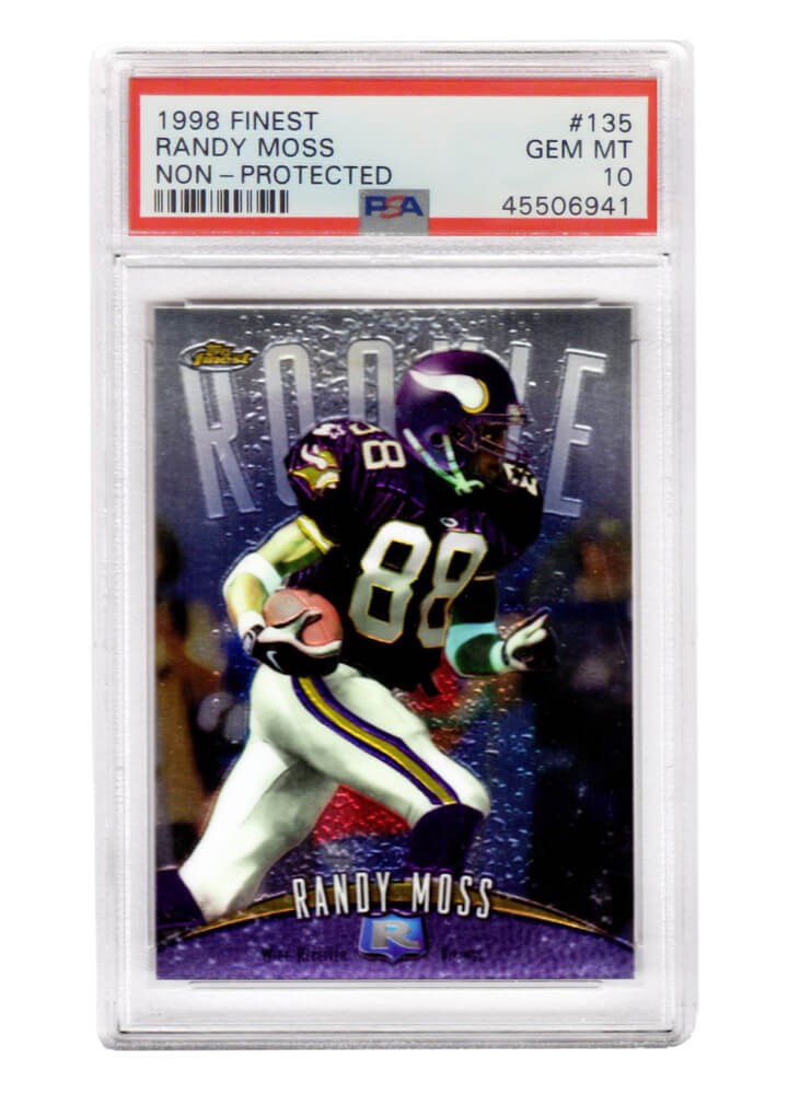Randy Moss (Minnesota Vikings) 1998 Topps Finest Football #135 RC ...
