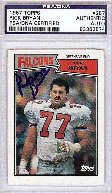 Rick Bryan Autographed Signed 1987 Topps Card - PSA/DNA Certified