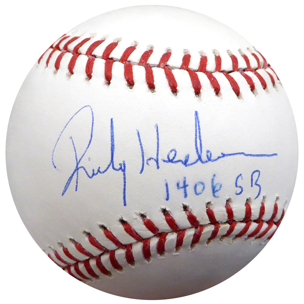 Rickey Henderson Autographed Signed Official MLB Baseball Oakland A's ...