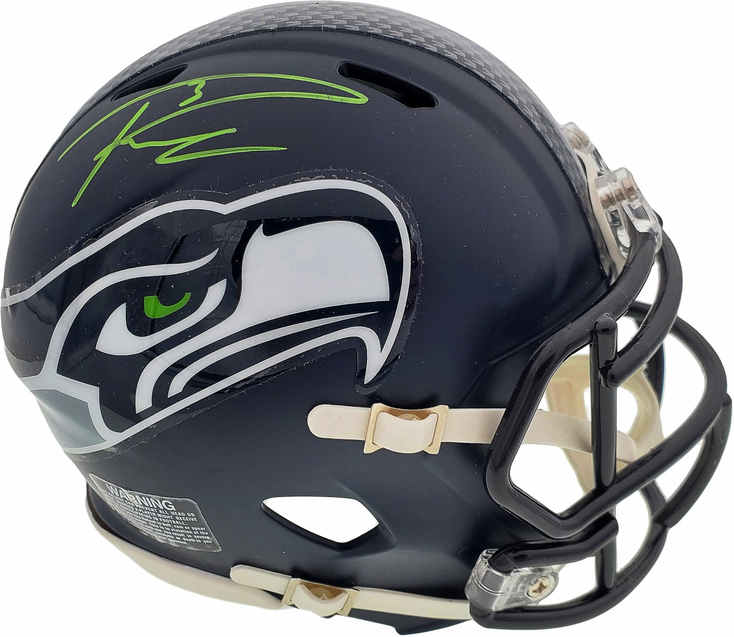 Russell Wilson Autographed Signed Seattle Seahawks Speed Mini Helmet In ...