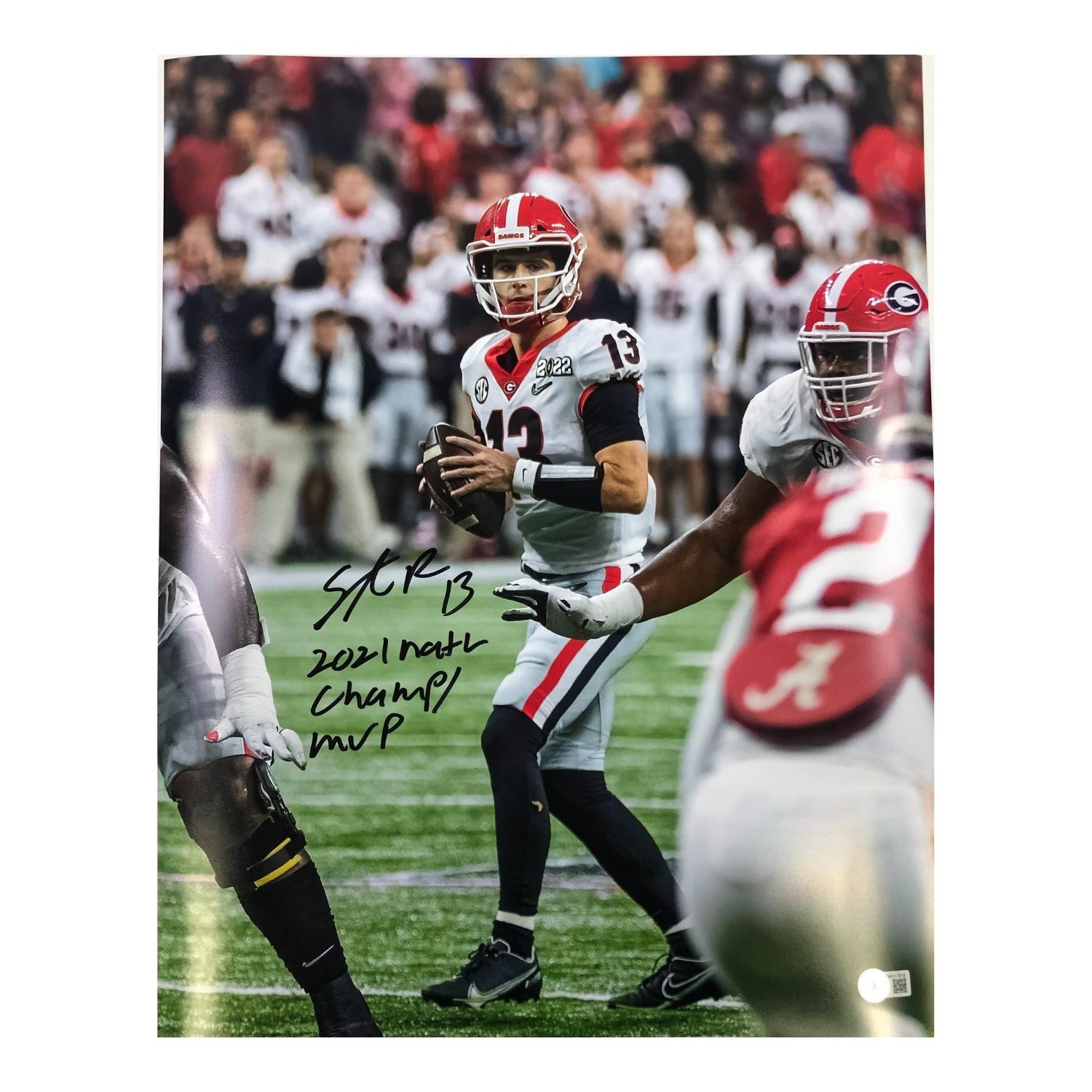 Stetson Bennett IV Autographed Signed Georgia Bulldogs 2021 National ...