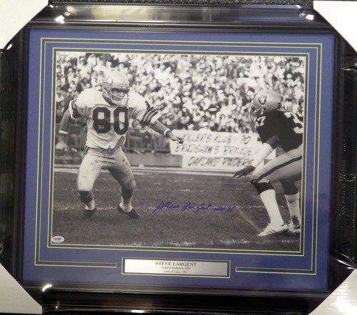 Steve Largent Autographed Signed Framed 16x20 Photograph Seattle ...