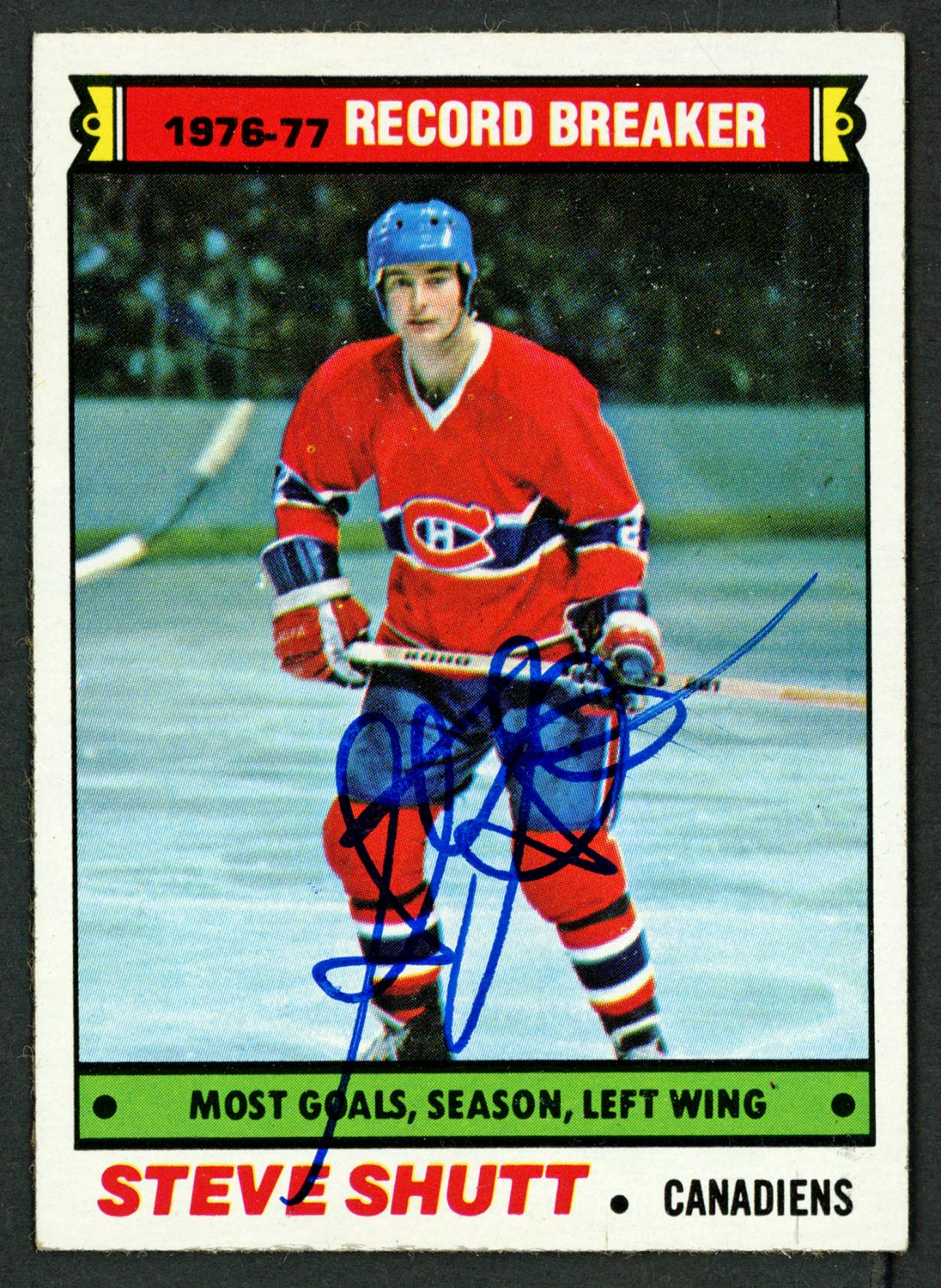 Steve Shutt Autographed Signed 1977-78 Topps Card #217 Montreal ...