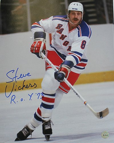 Steve Vickers New York Rangers Autographed Signed 8x10 Photo Inscribed ...