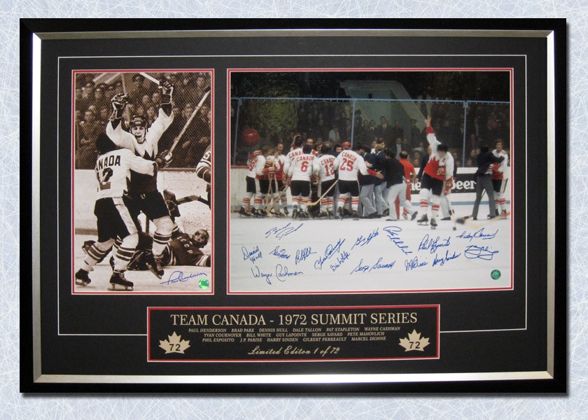 Team Canada 16 Player Autographed Signed 1972 Summit Series Victory ...
