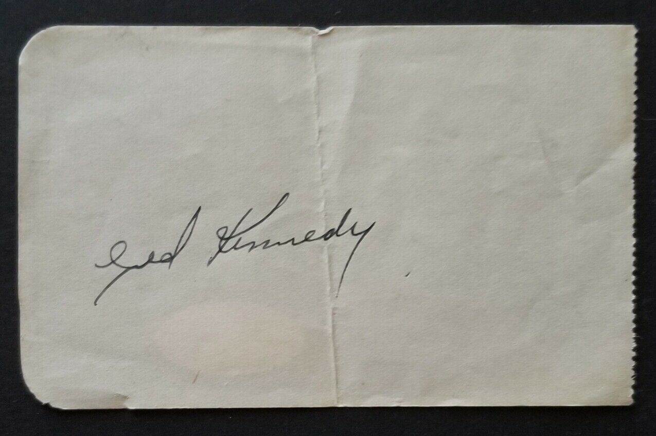 Ted Kennedy Autographed Signed Cut JSA Authenticated Autograph Hockey ...