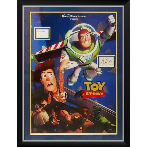 Tom Hanks Toy Story Full-Size Movie Poster Deluxe Framed With And Tim ...