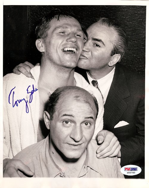 Tony Zale Autographed Signed 7X9 Photo PSA/DNA