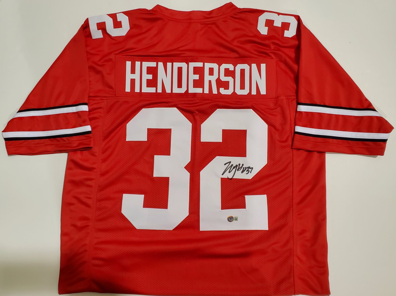 TreyVeon Henderson Ohio State Buckeyes Autographed Signed Jersey ...
