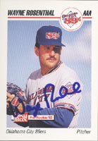 Wayne Rosenthal Oklahoma City 89ers - Rangers Affiliate 1992 Skybox Pre ...