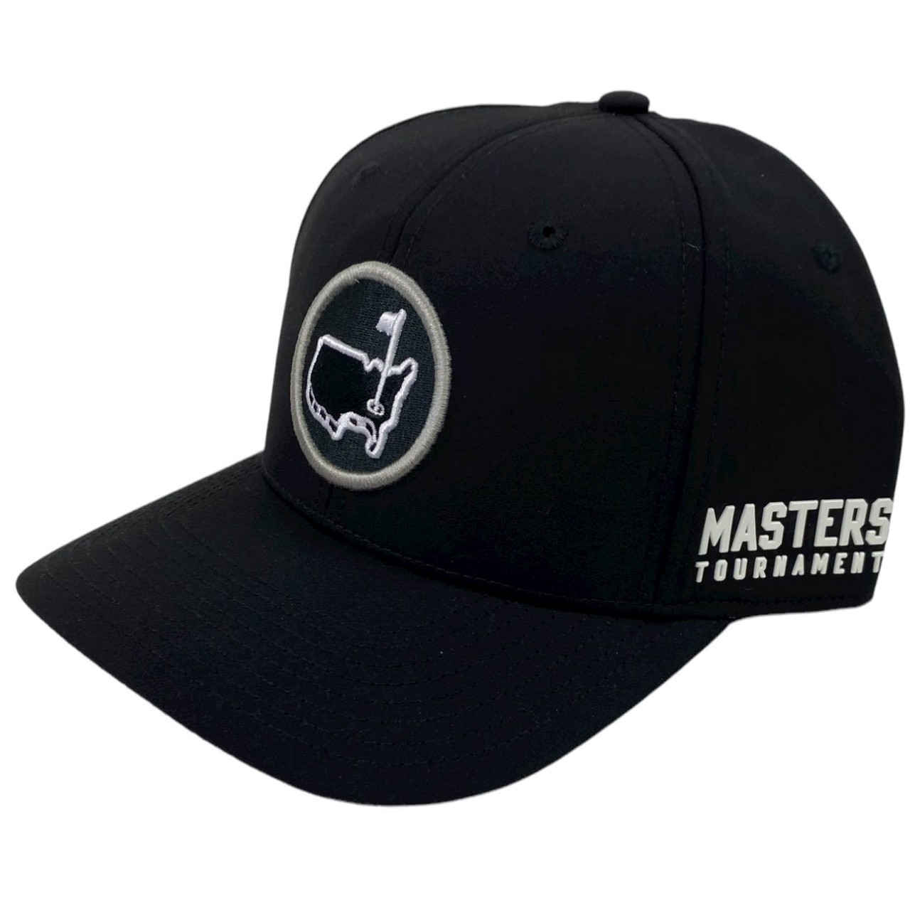 Masters Black Performance Tech Hat with Circle Logo