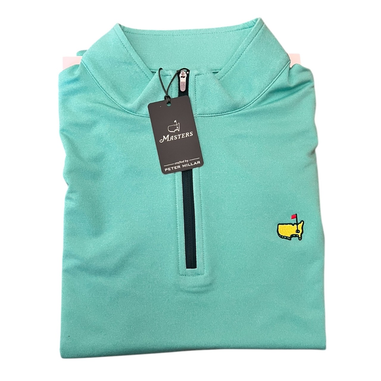 Masters Peter Millar Performance Tech Aqua 1/4 Zip Pullover