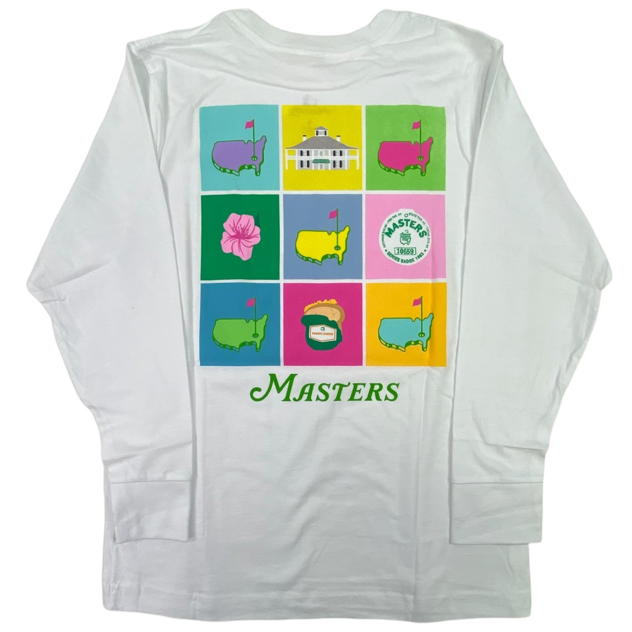 Masters Youth White Long Sleve Icons T-Shirt