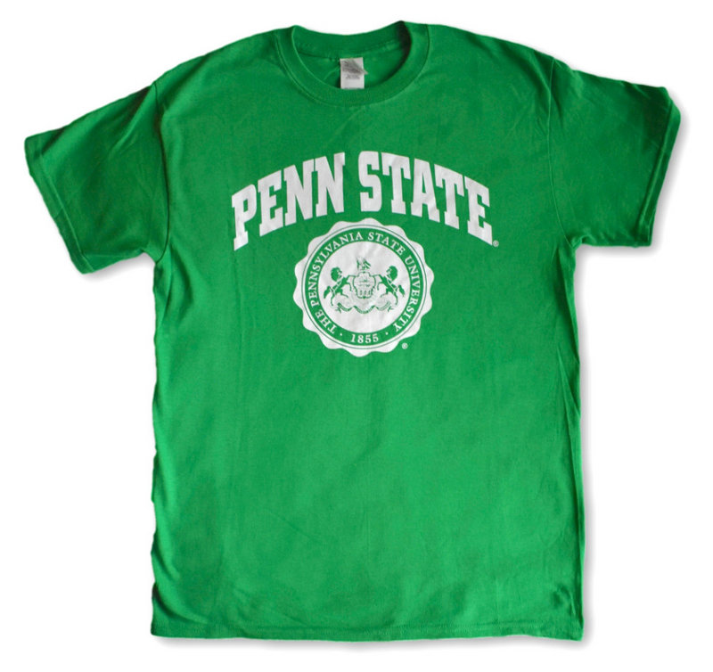 Penn State Official Seal T-Shirt Irish Green Nittany Lions (PSU)
