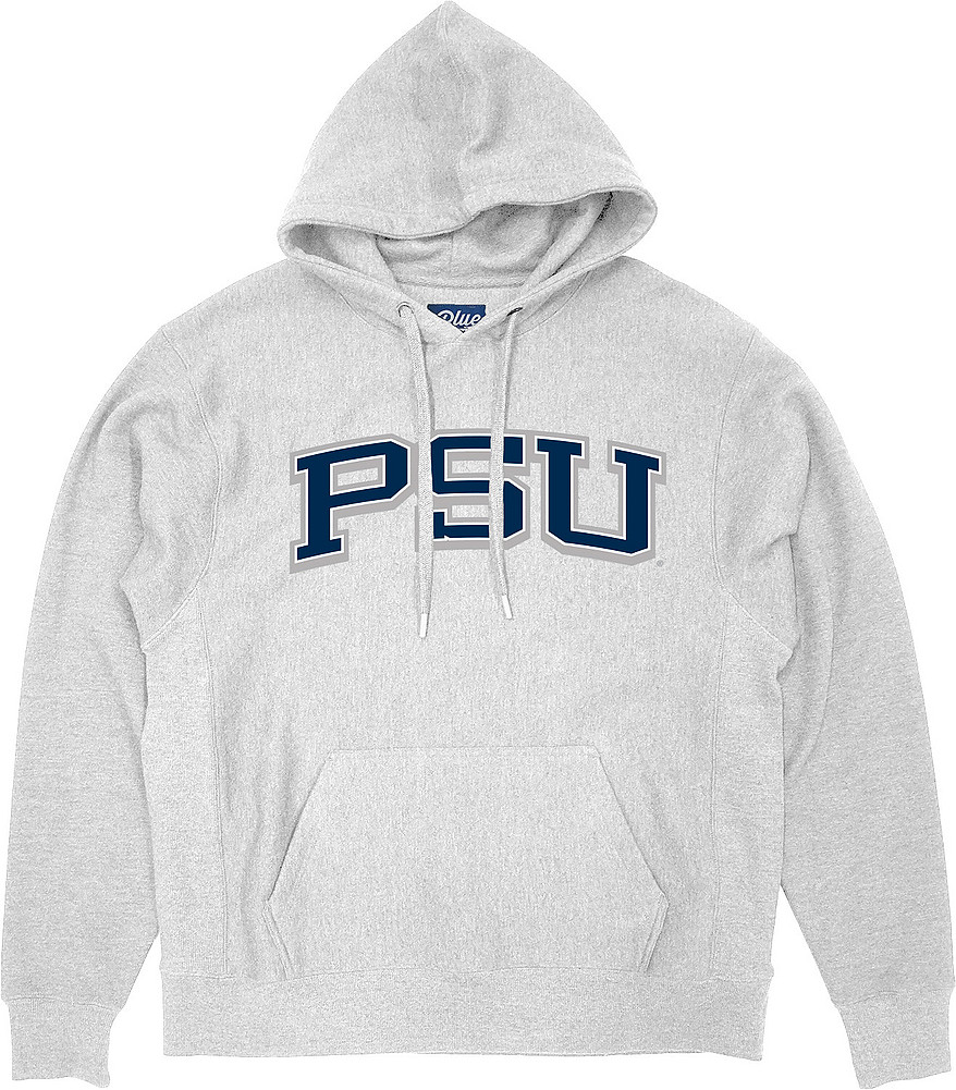 Penn State Embroidered Heavy Weight Ash Reverse Weave Hooded Sweatshirt ...