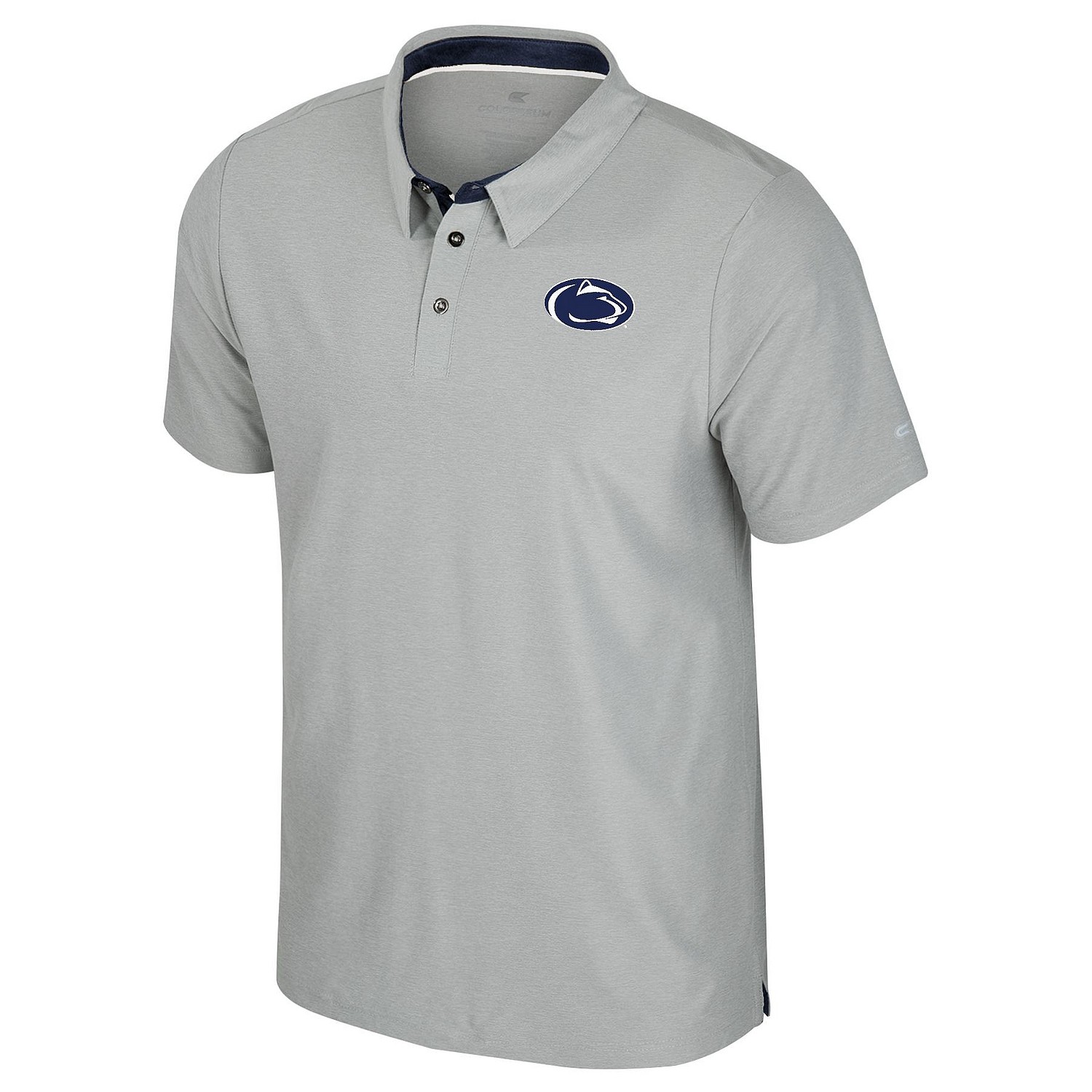 Penn State Nittany Lions Mens Atomic Grey Performance Polo Nittany ...